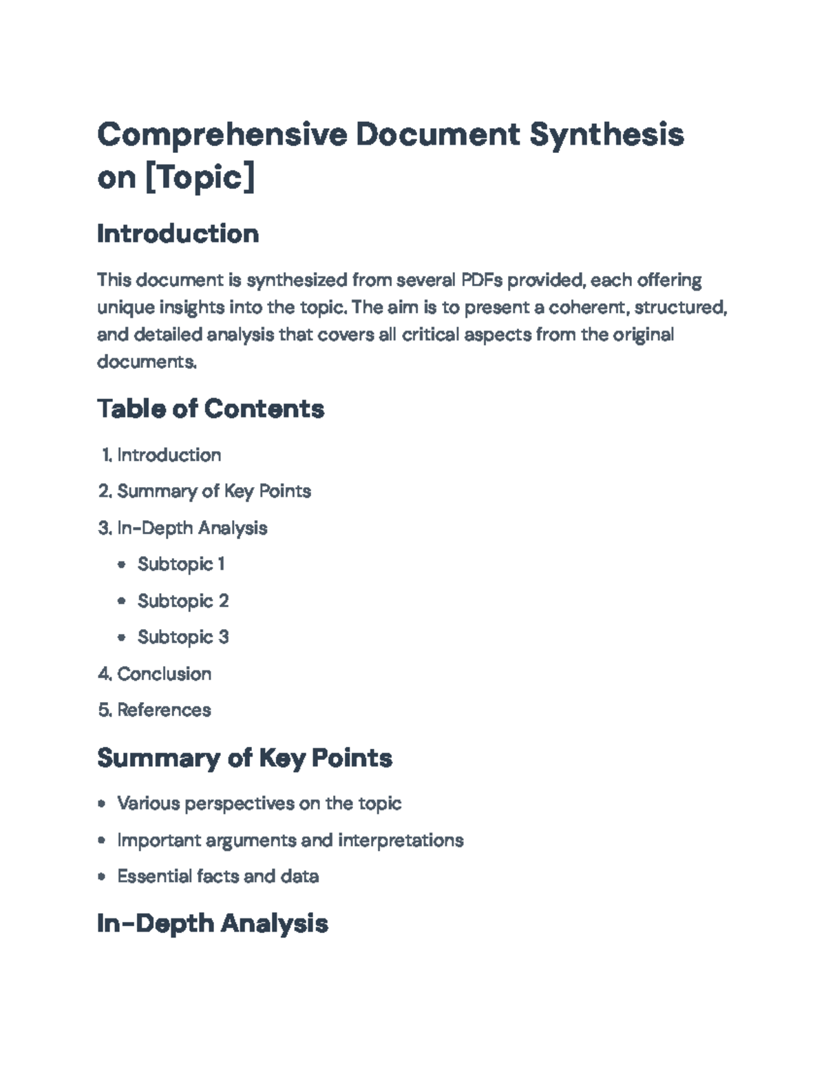 Comprehensive Analysis of [Topic] - Document Synthesis Report ...