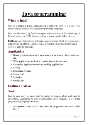 Bachelor of Computer Applications - bca - Studocu