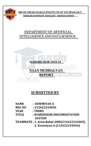 Tamils and Technology - First Year Engineering Notes (Anna Univ) - Studocu