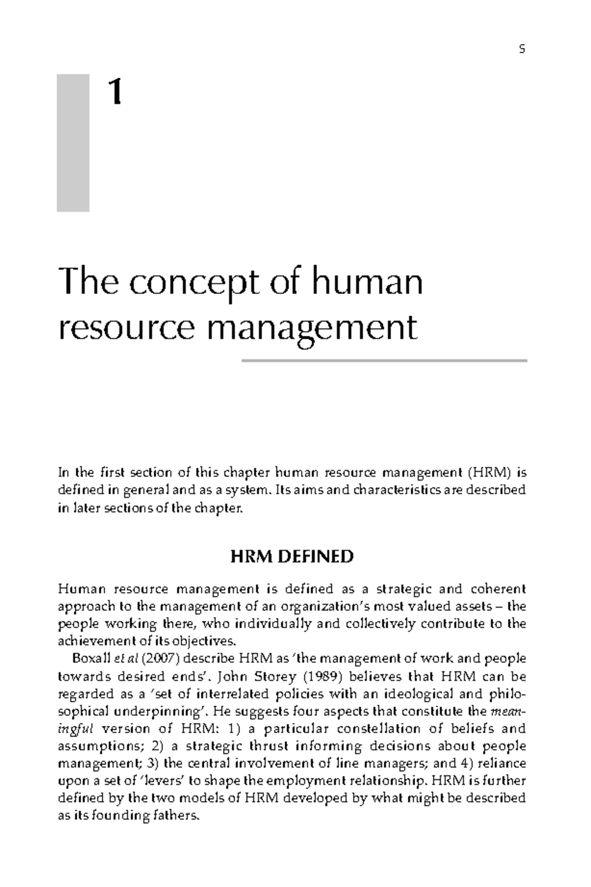 Chapter 1: Understanding the Framework of HRM Concepts and Practices ...
