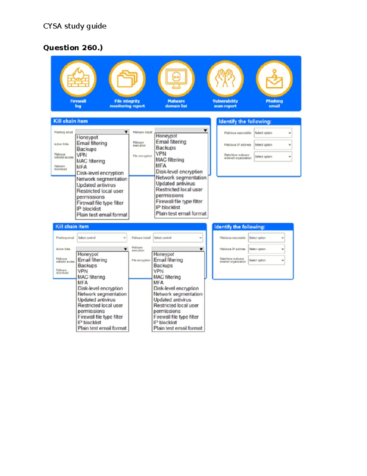 CYSA Study Guide: Key Questions and Service Configurations - Studocu