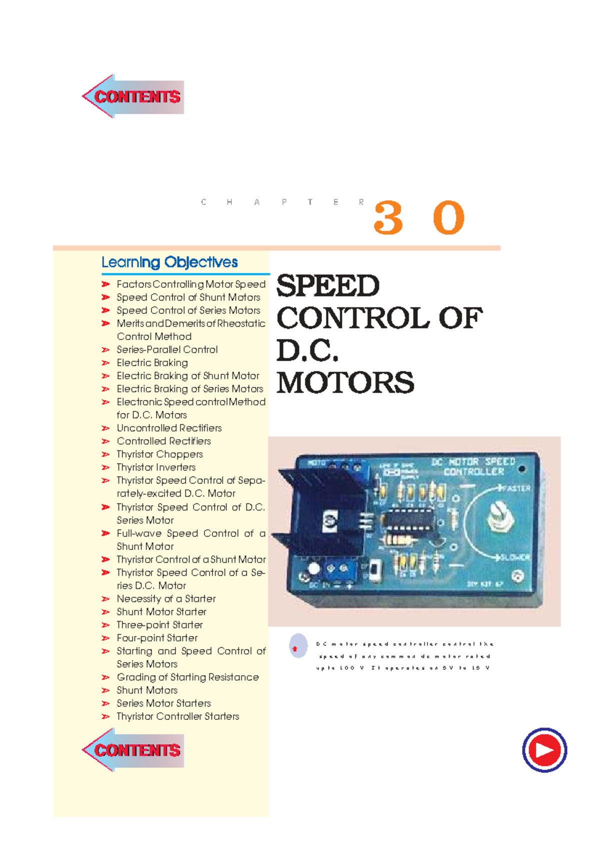 Chp 30: Speed Control Methods for D.C. Motors in Electrical Technology ...