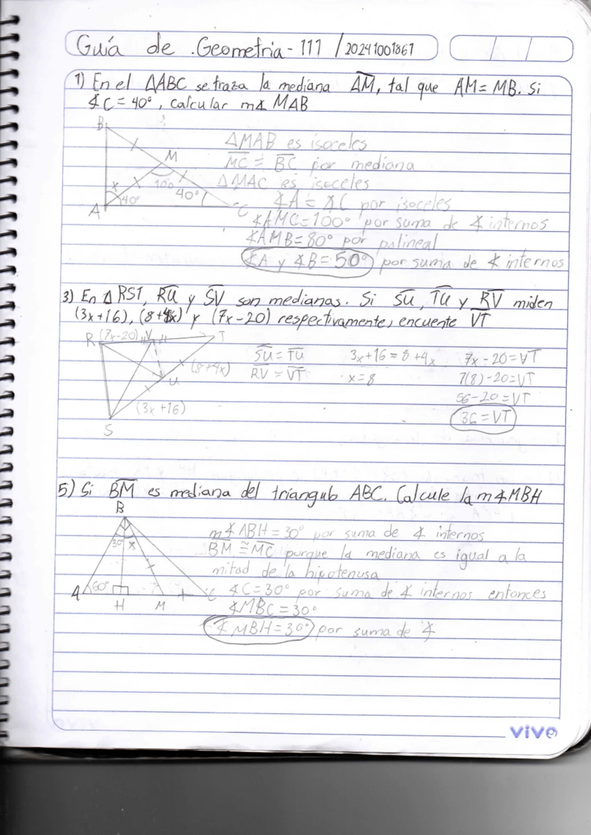 Guía III de trigonometría y geometría para MM-111 - Studocu