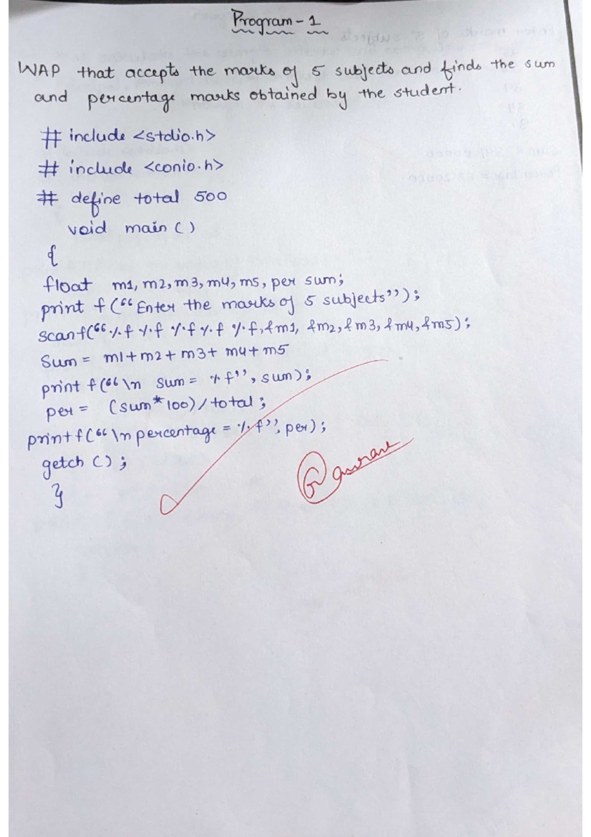 PPS 101 - Exam Programs for Marks Calculation and Conversion - Studocu