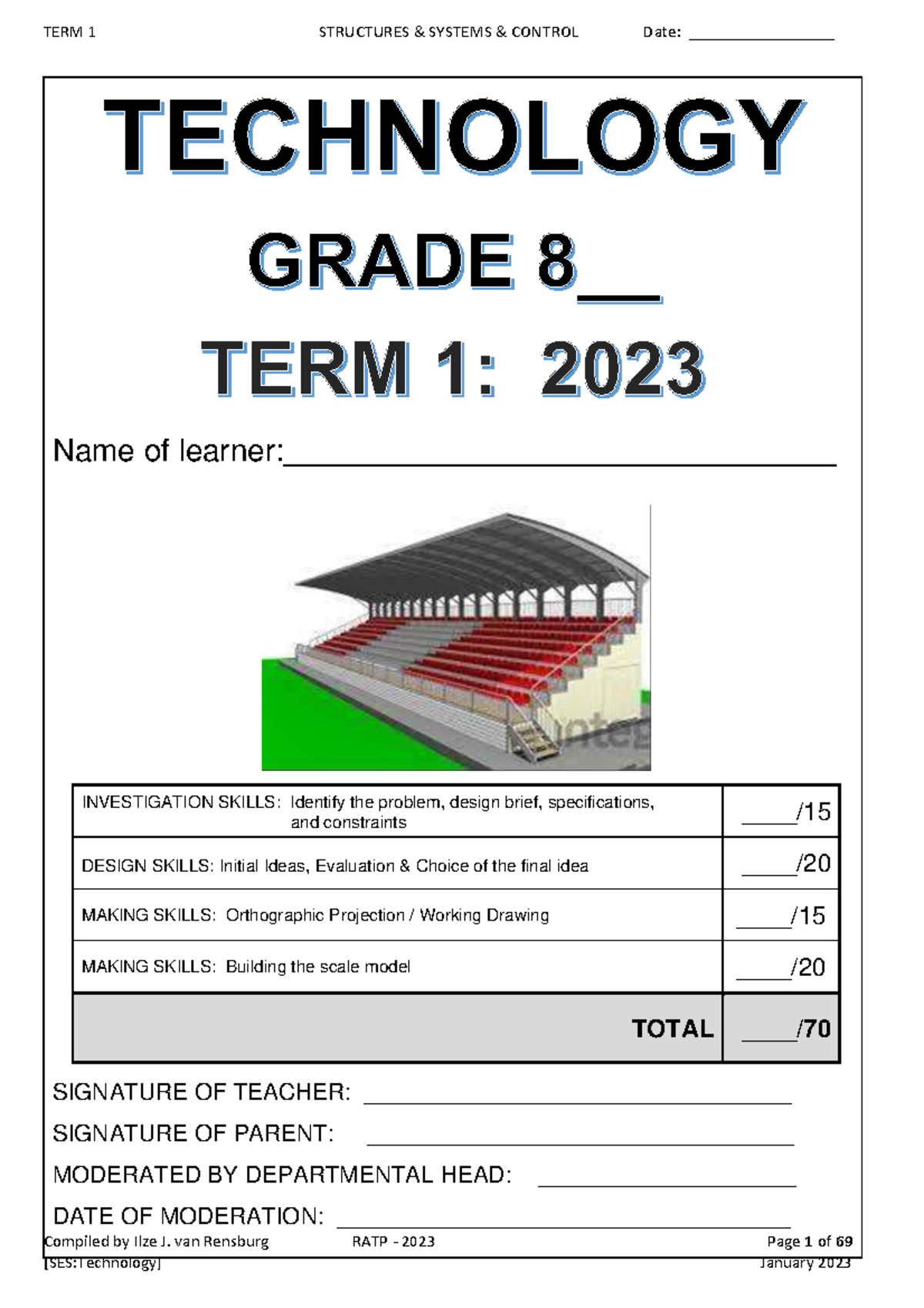 GR 8 TERM 1 STRUCTURES SYSTEMS CONTROL: Investigation & Design Skills ...
