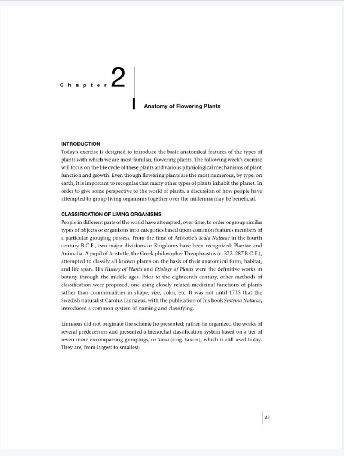BIO 102 Chapter 2 Lab Manual: Anatomy of Flowering Plants - Studocu
