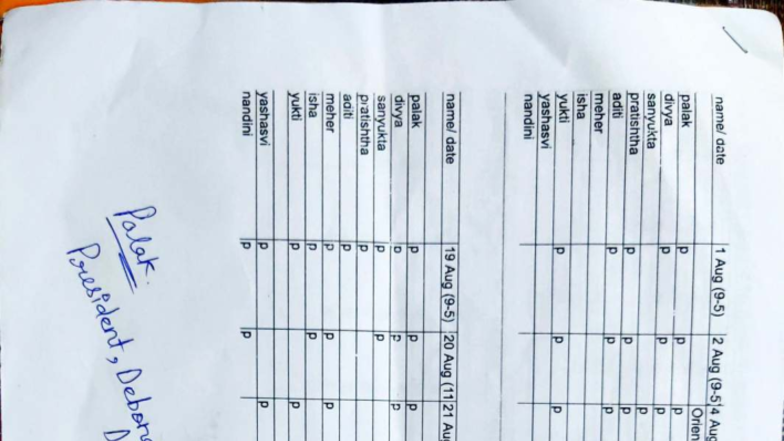 Attendance Notes for UNION 100g OCC - Debonair Orientation - Studocu