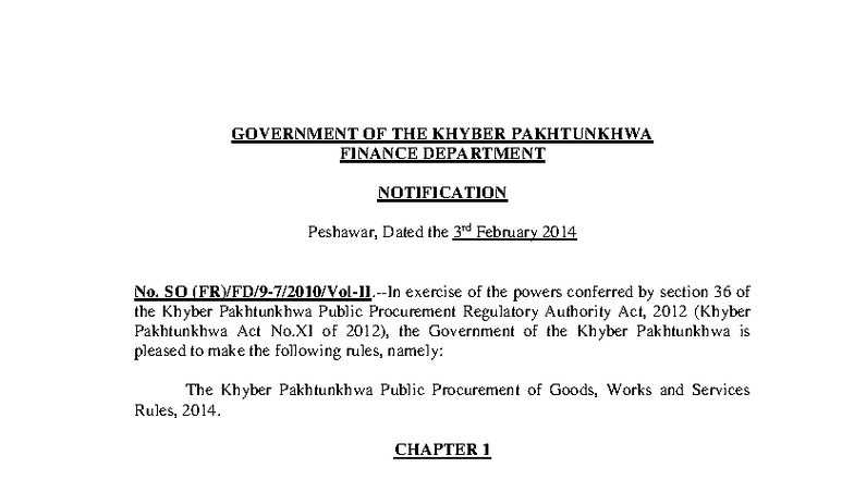 KPPRA Rules 2014: Updated Guidelines for Public Procurement - Studocu