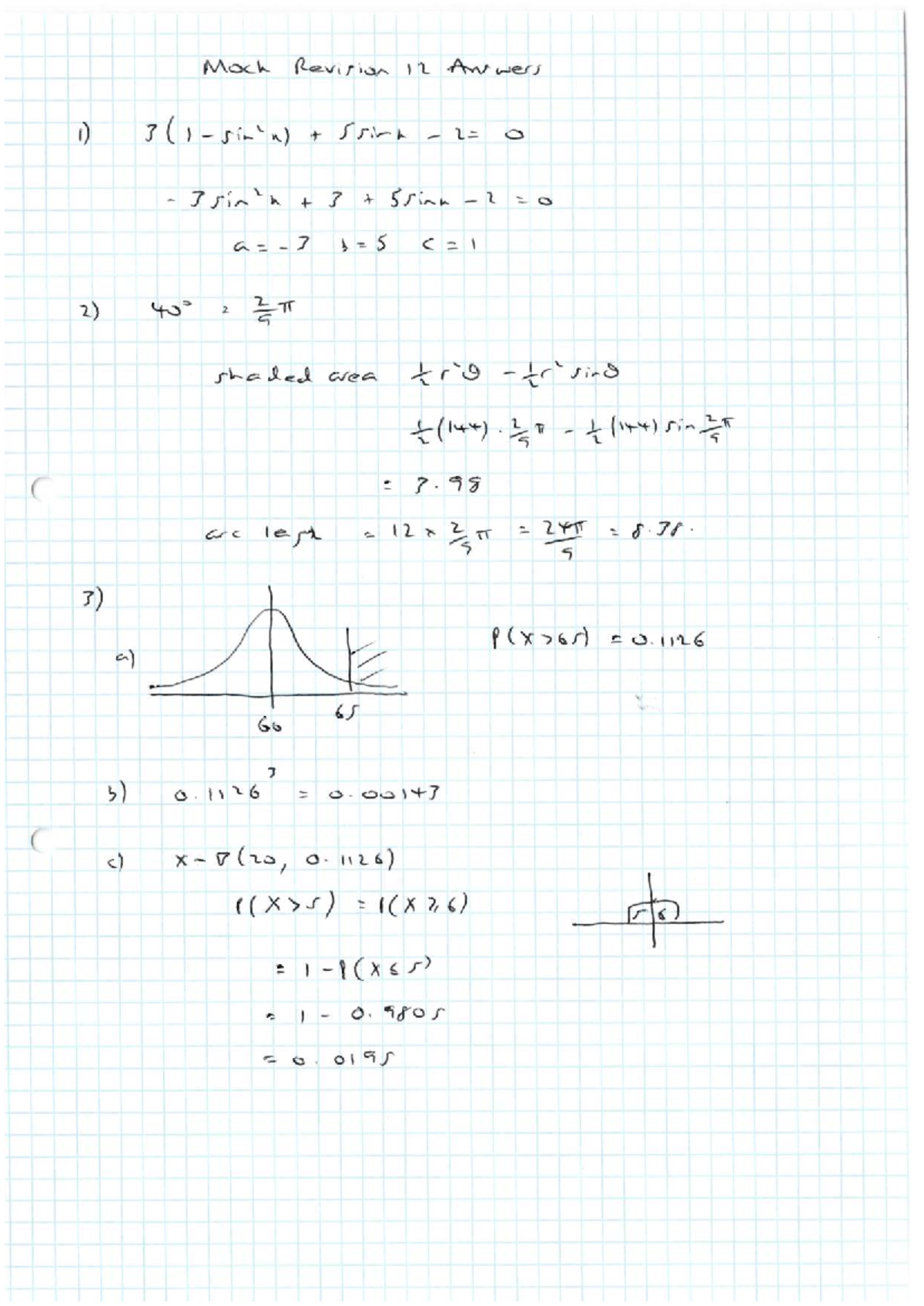 Mock revision 12 - kmknl'kn'l - Moch Revision 12 Answers 1) 3 ( Sinh ...