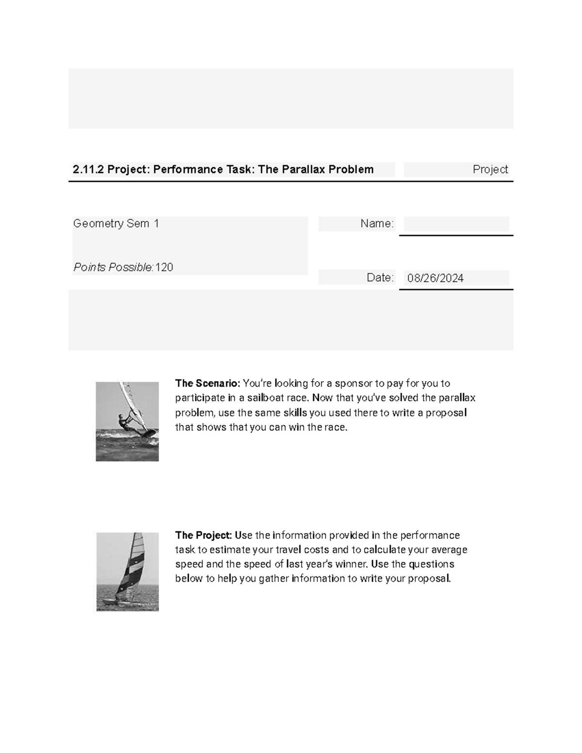 2.11.2 Project Performance Task - 2.11 Project: Performance Task: The Parallax Problem Project ...