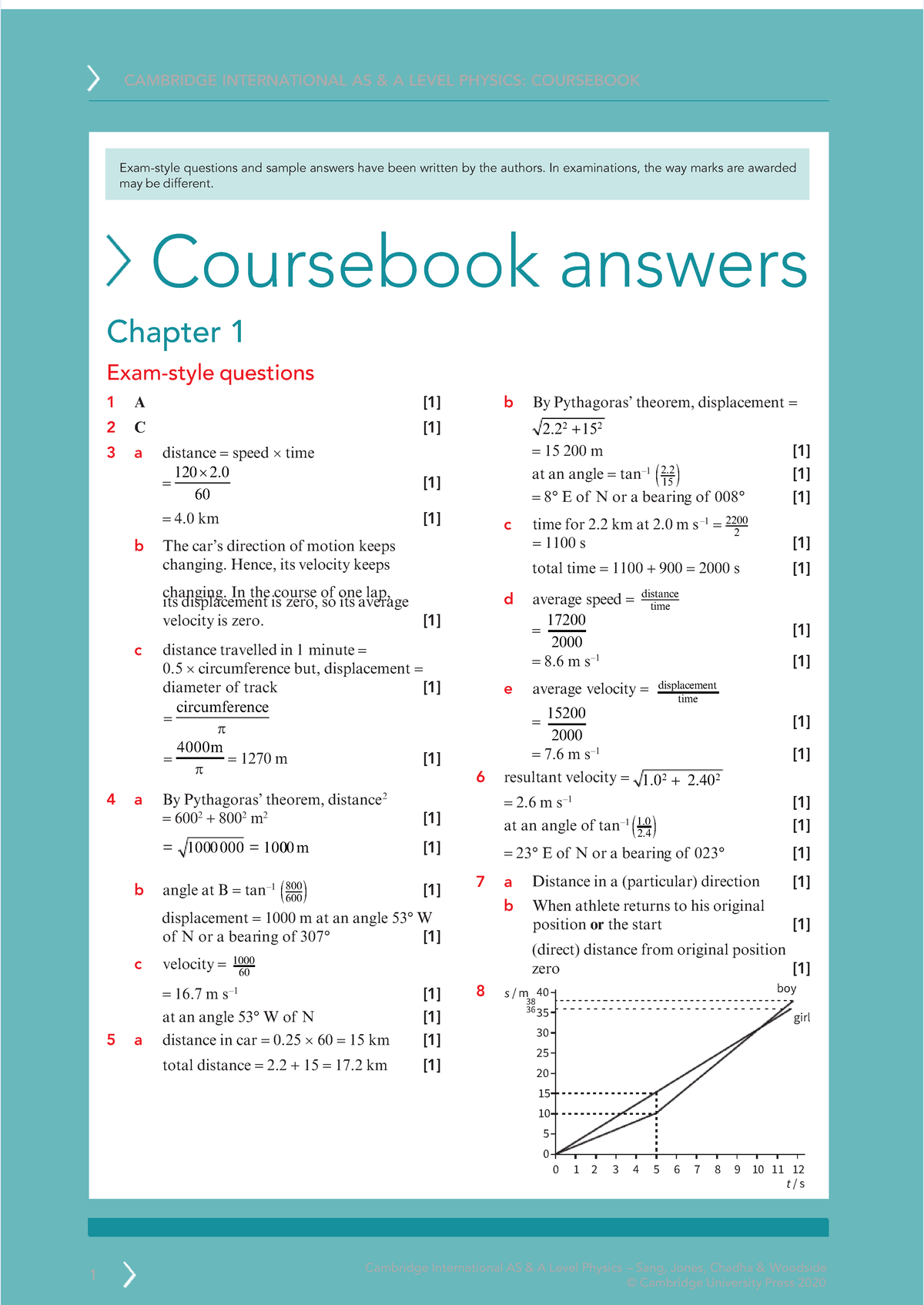 Cambridge AS & A Level Physics Book Answers: Coursebook Solutions - Studocu