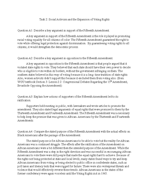 D267 task 3 No revisions needed. - 2/23/ A1. The U. government ...