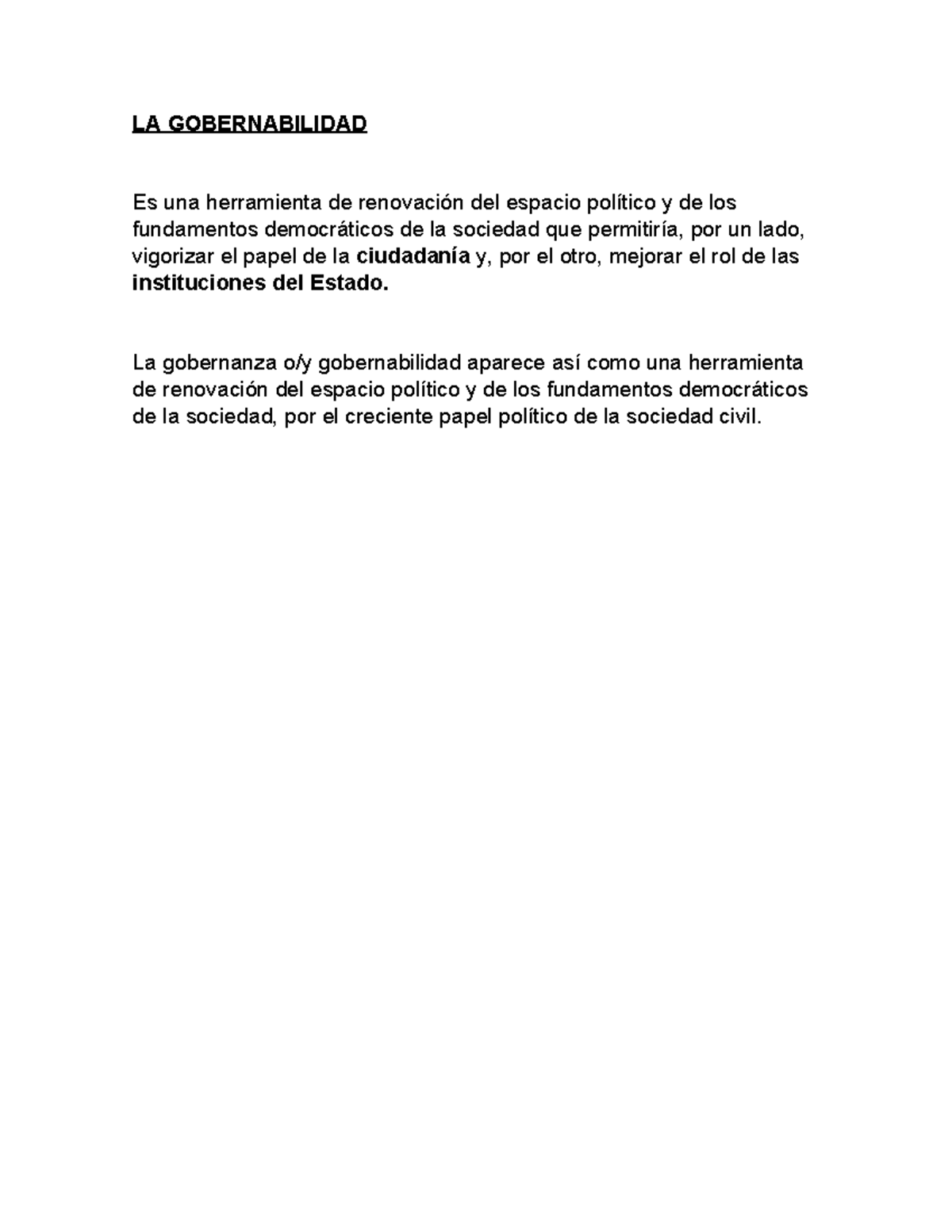 LA Gobernabilidad, Diccionario de Ciencia Politica, p. 151, Picazo ...