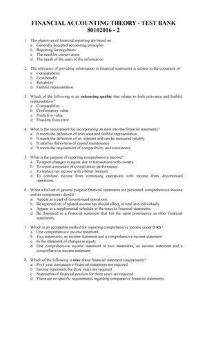 QUIZ PAS 1 Presentation OF FS - P a g e | 1 PAS 1 Presentation of ...