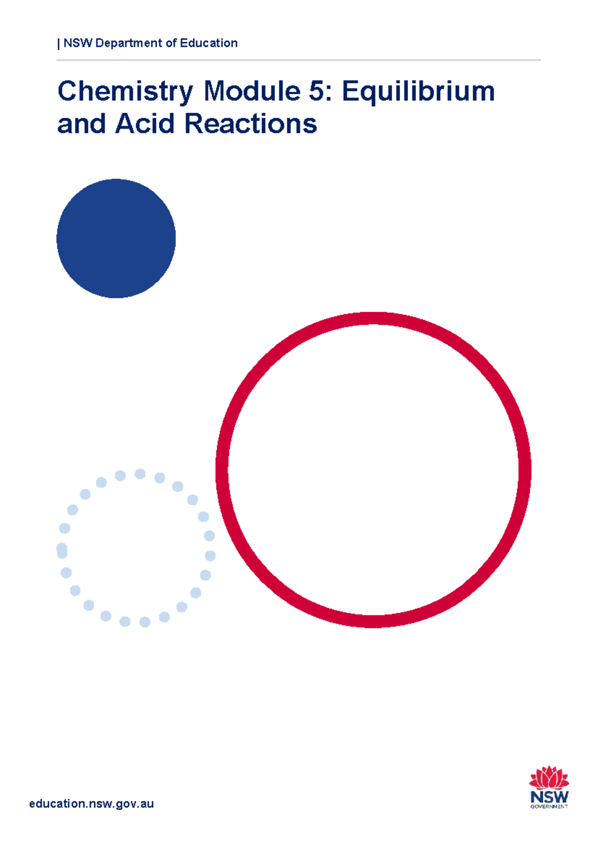 NSW Department of Education Chemistry Module 5: Equilibrium & Acid ...