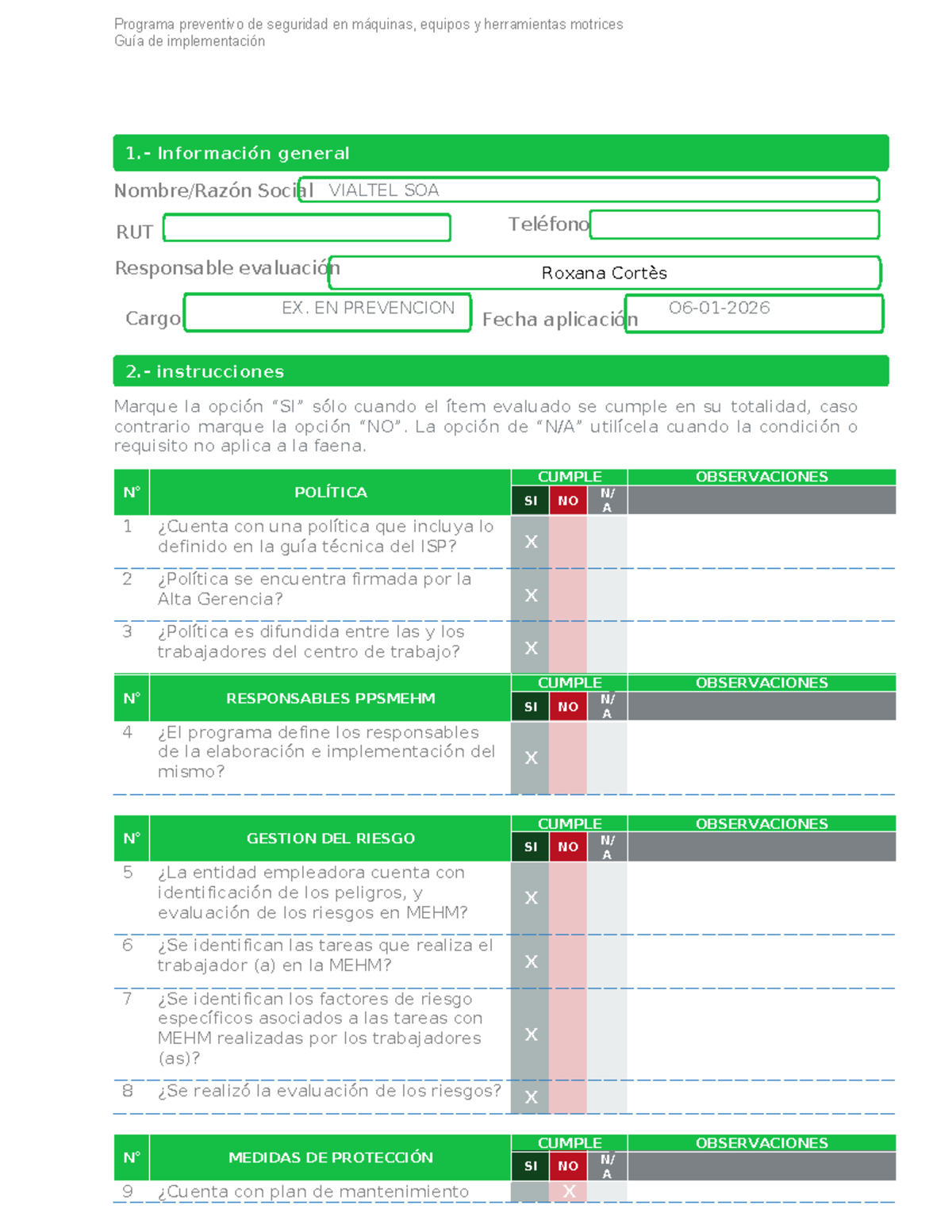 Guía de Implementación del Programa Preventivo de Seguridad en MEHM ...