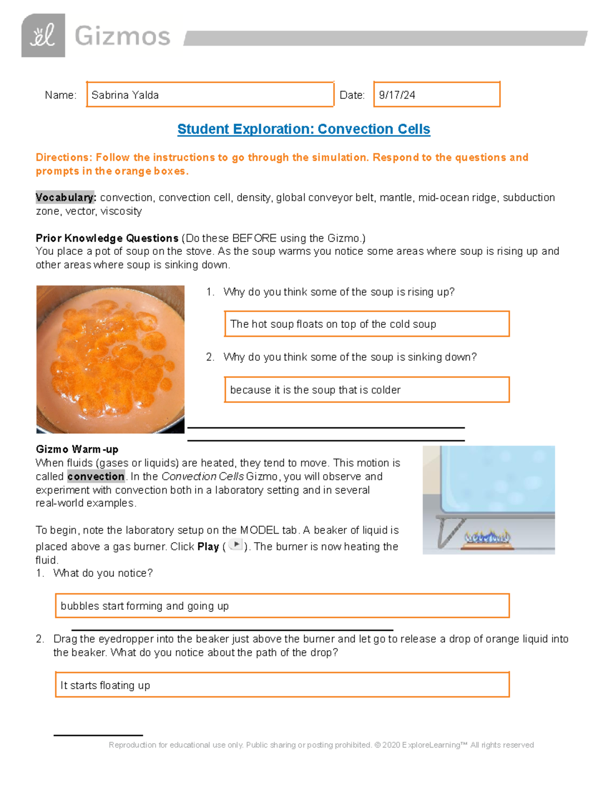 Exploring Convection Cells: Gizmo Simulation Analysis - Studocu