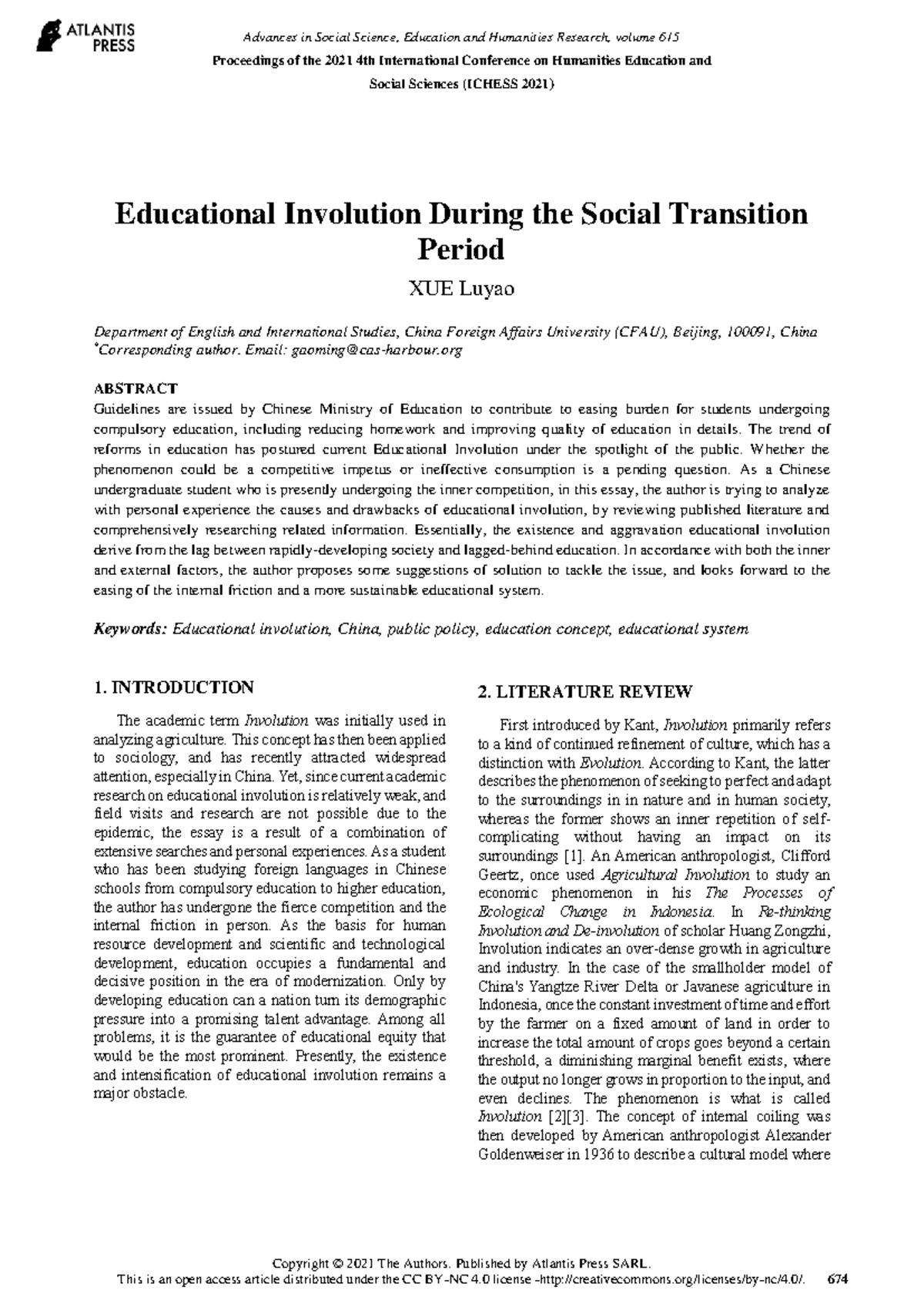 Educational Involution in China: Analyzing Challenges and Solutions ...