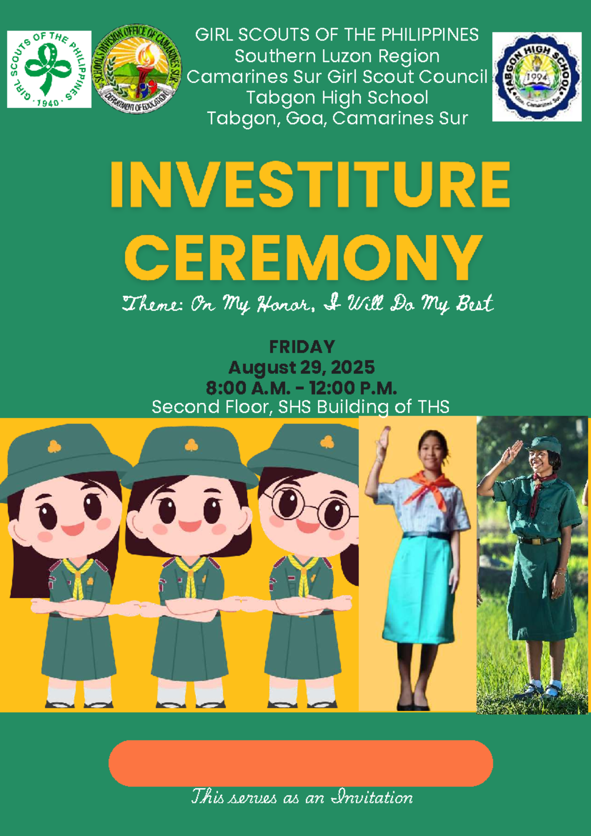 GSP Investiture Ceremony & Scouting Events Invitation - Studocu