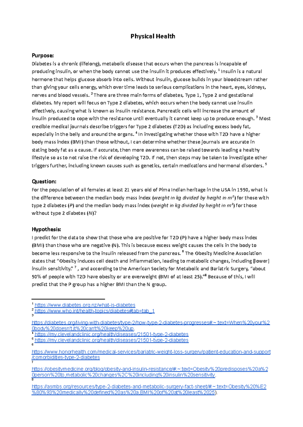 Type 3 MAP Inference Assessment on Physical Health: Exploring T2D & BMI ...