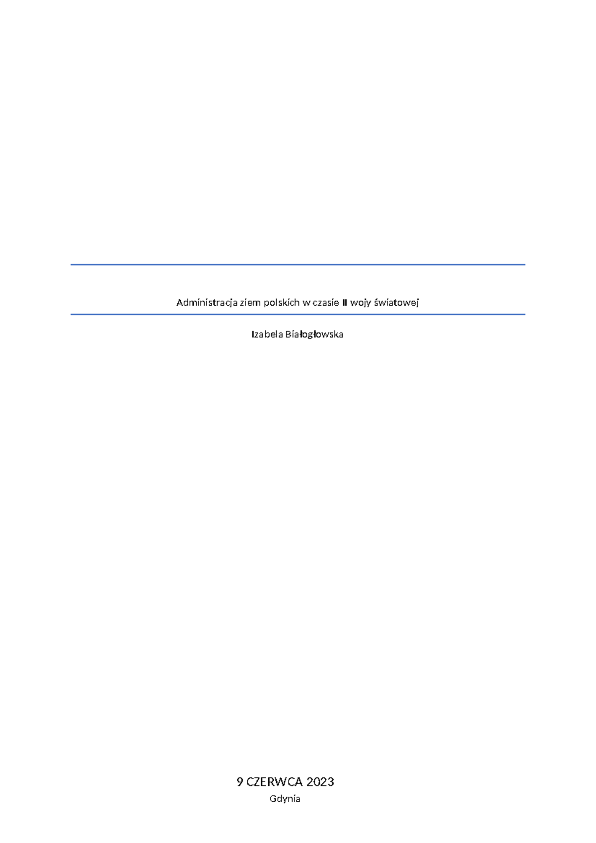 Administracja ziem polskich w czasie II wojny światowej - Państwo ...