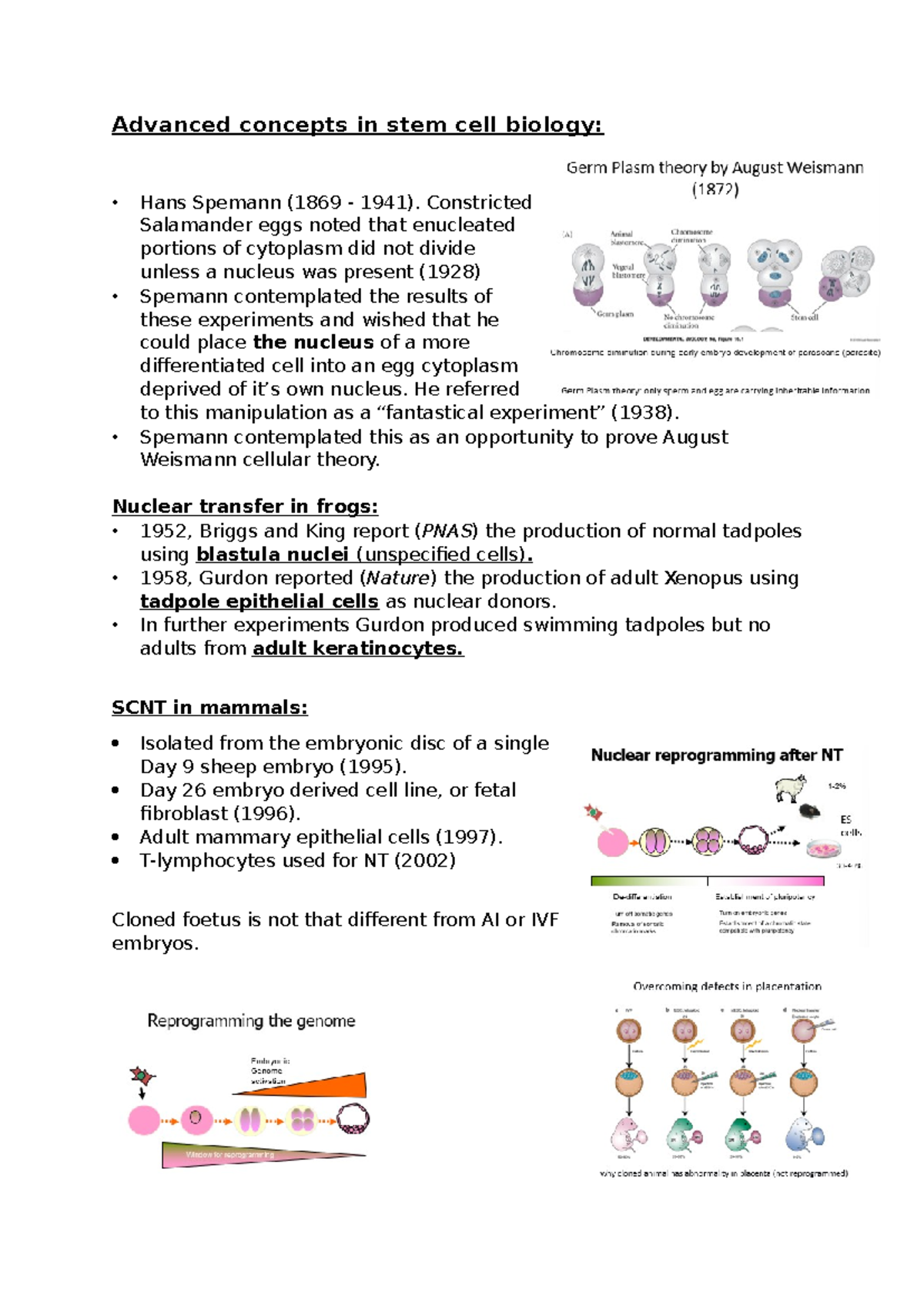 Stem cells complex - notes - Advanced concepts in stem cell biology ...