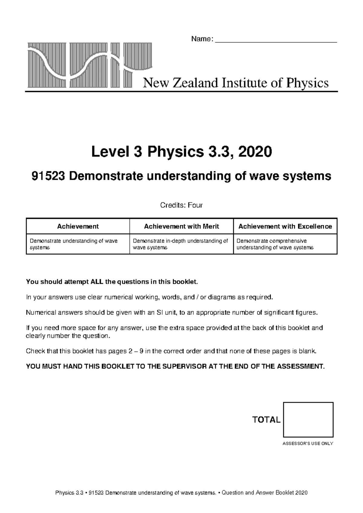 Level 3 Physics NBTS- Mechanics BIG Notes - AS91524 : Demonstrate ...