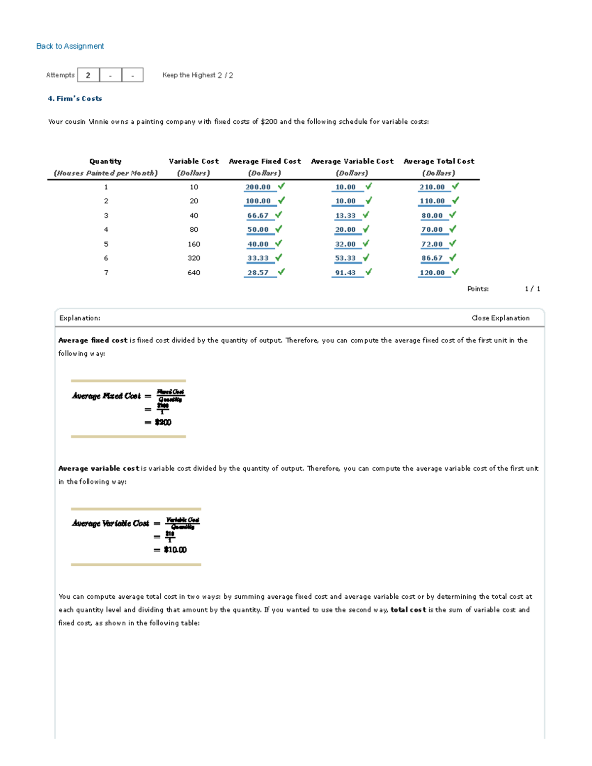 Module Quiz 5.4: Analyzing Firm's Costs and Outputs - Studocu