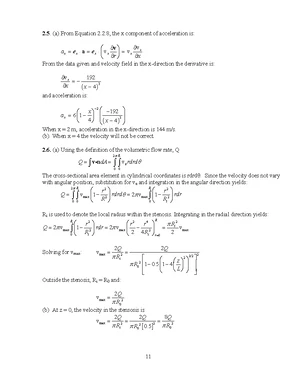 10.301 Fluid Mechanics Practice Problems Final Exam Set 2 with ...