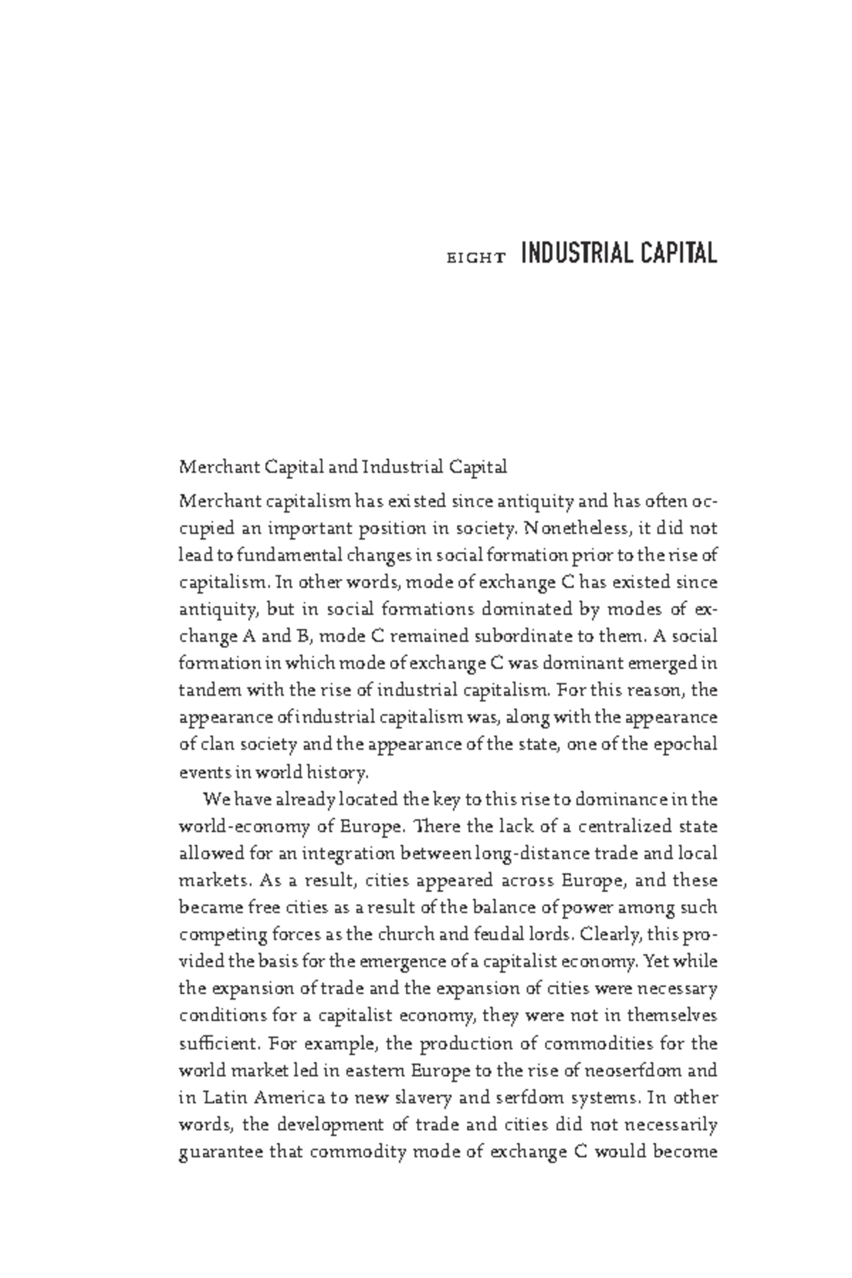 Chapter 8: Industrial Capital and Merchant Capital - Studocu