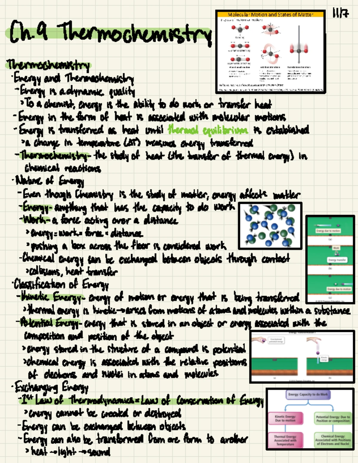 Chem 0960 Chapter 7A - Ch. 7- A Chemical Reactions Chemical Reactions ...