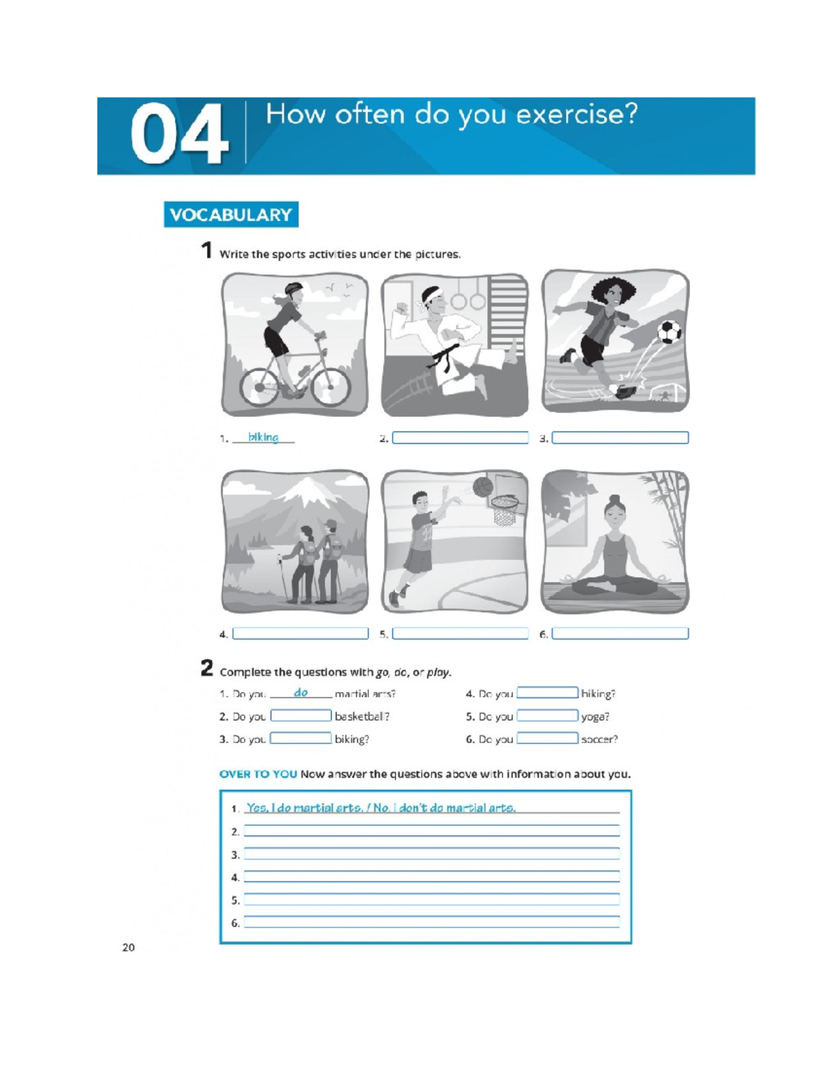 Unit 4: Adverbs of Frequency - Exercise Habits & Conversations - Studocu