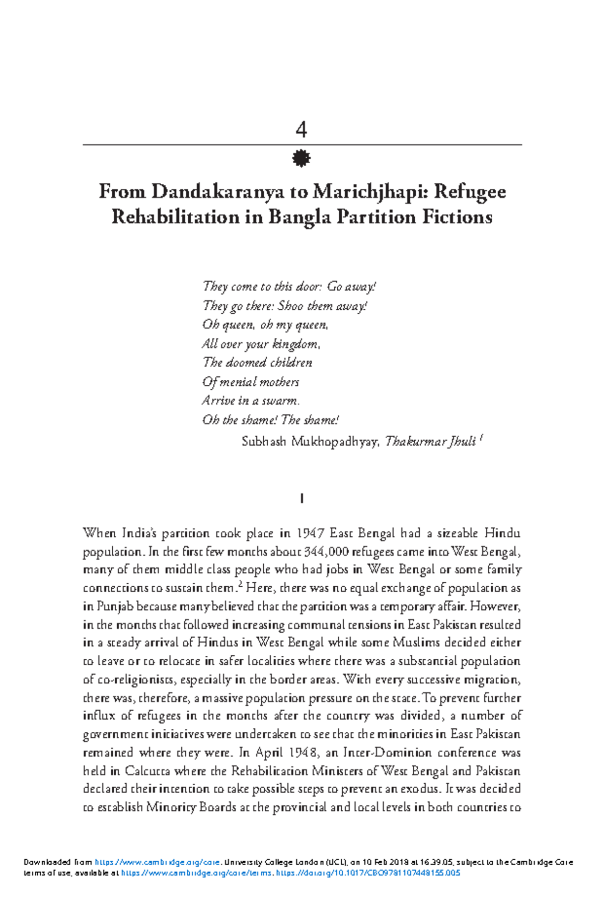 Dandakaranya Rehabilitation: Analyzing Refugee Resettlement in 1950s ...
