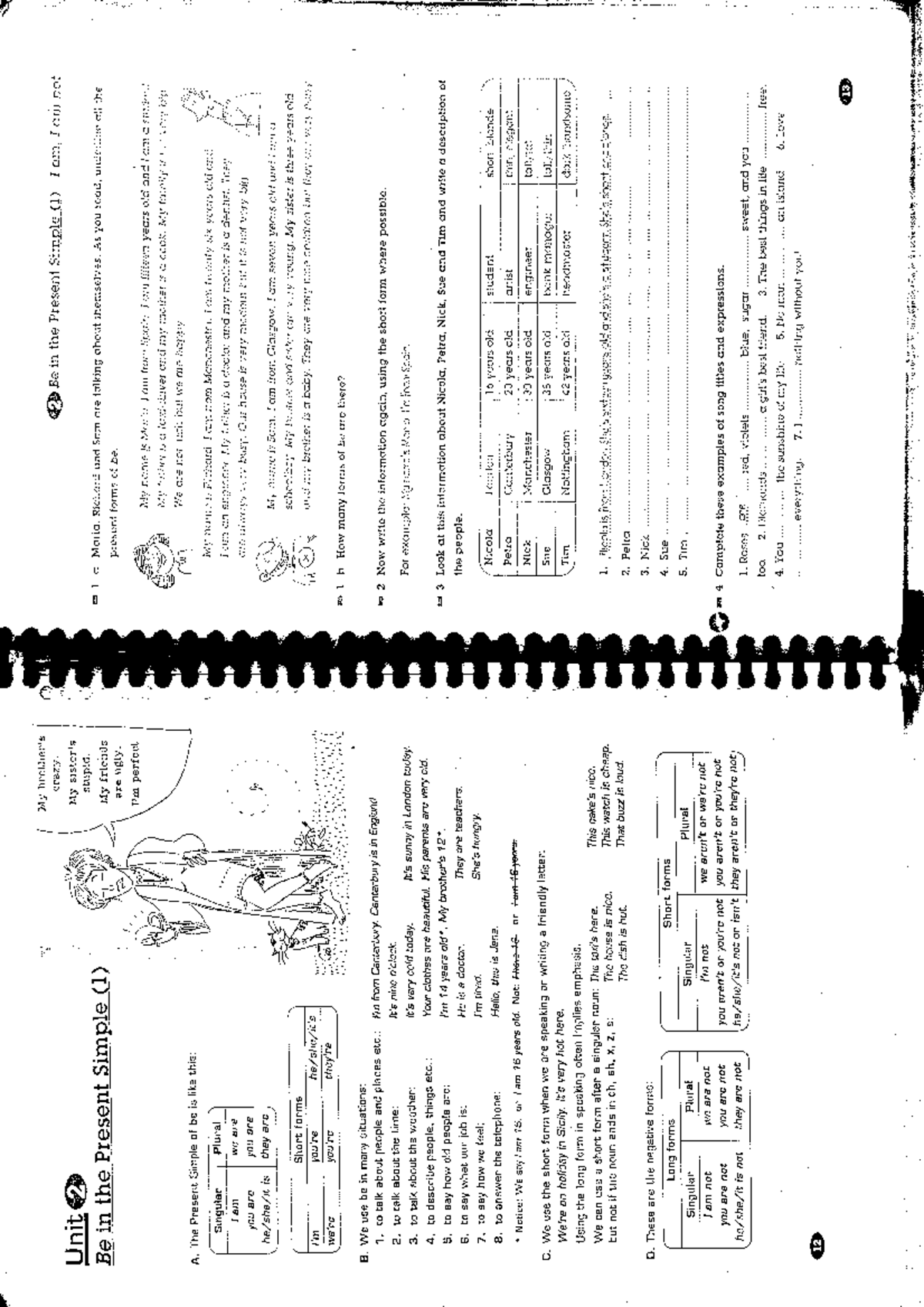 Unit 1: Present Simple of "To Be" for Basic/Pre-Intermediate Students ...