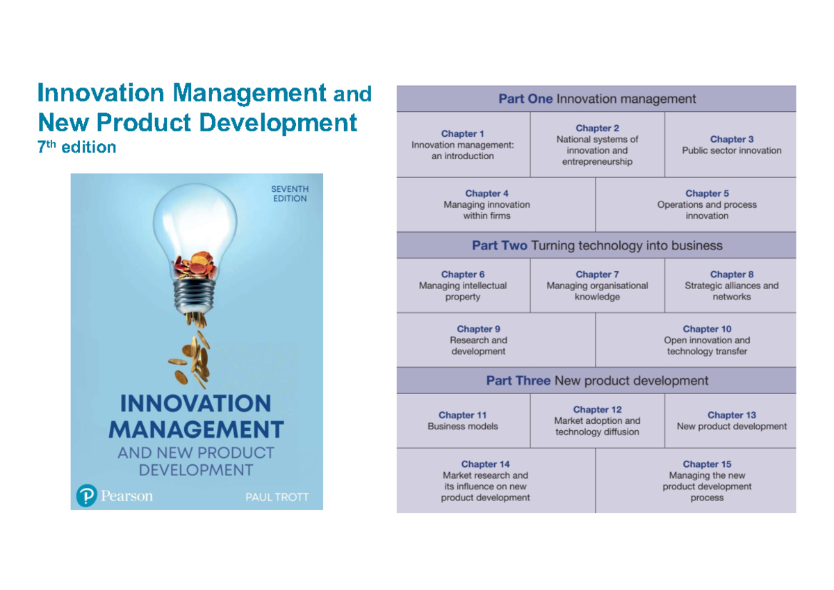 Innovation Management & New Product Development (IM 7th Ed) - Studocu