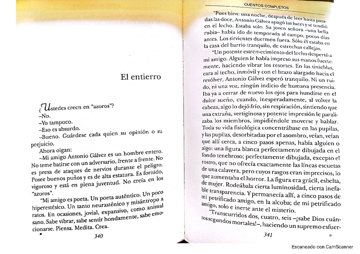 Marcos Carias- El entierro - CUENTOS COMPLETOS das el lecho. Antonio ...