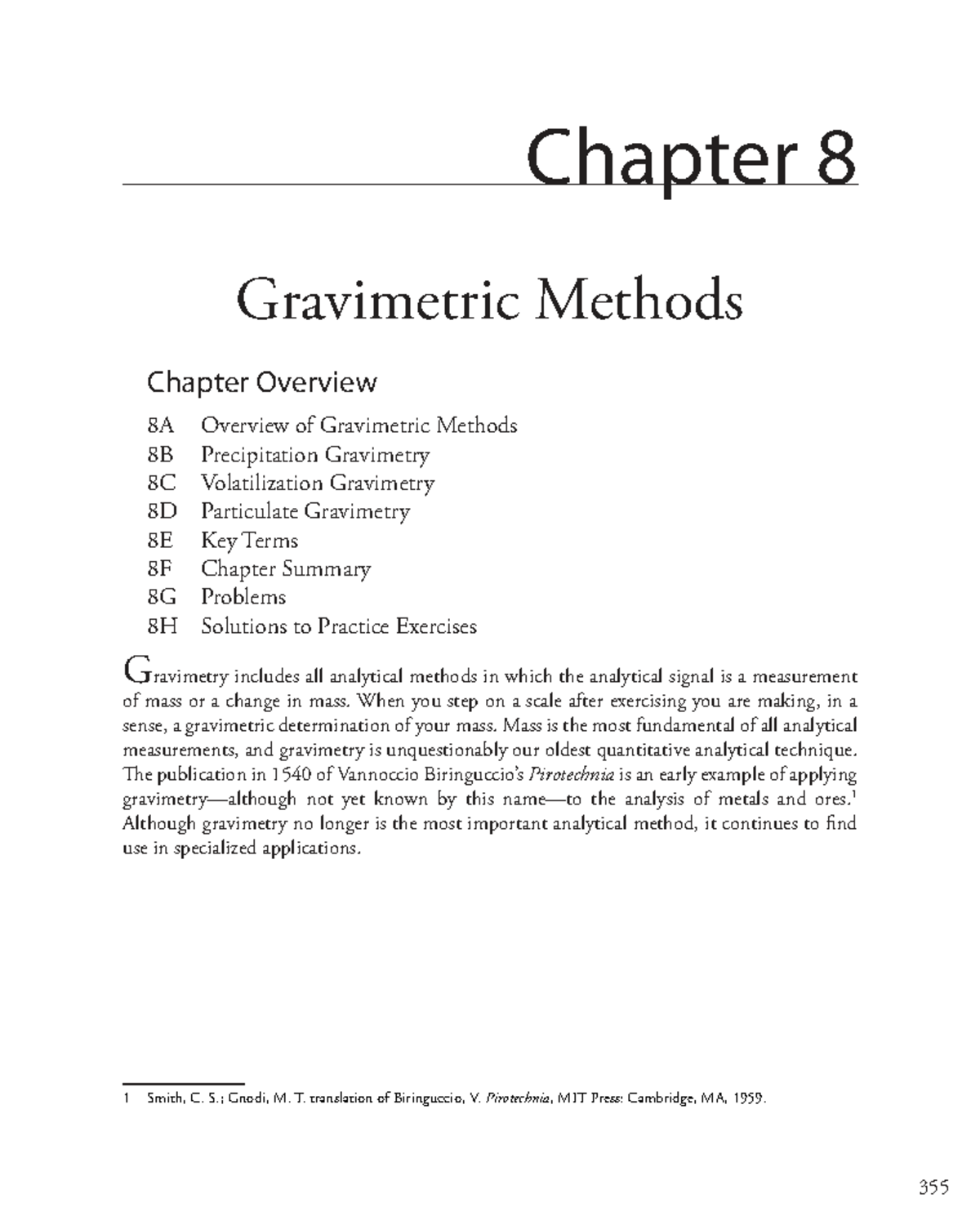 Chapter 8: Overview of Gravimetric Methods in Analytical Chemistry ...