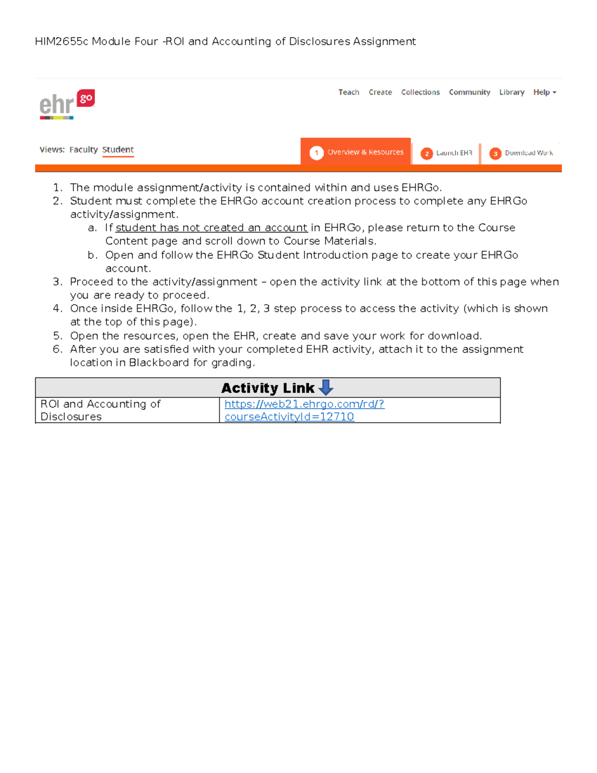 HIM2655c Mod 4 Assignment: ROI & Accounting of Disclosures Guide - Studocu