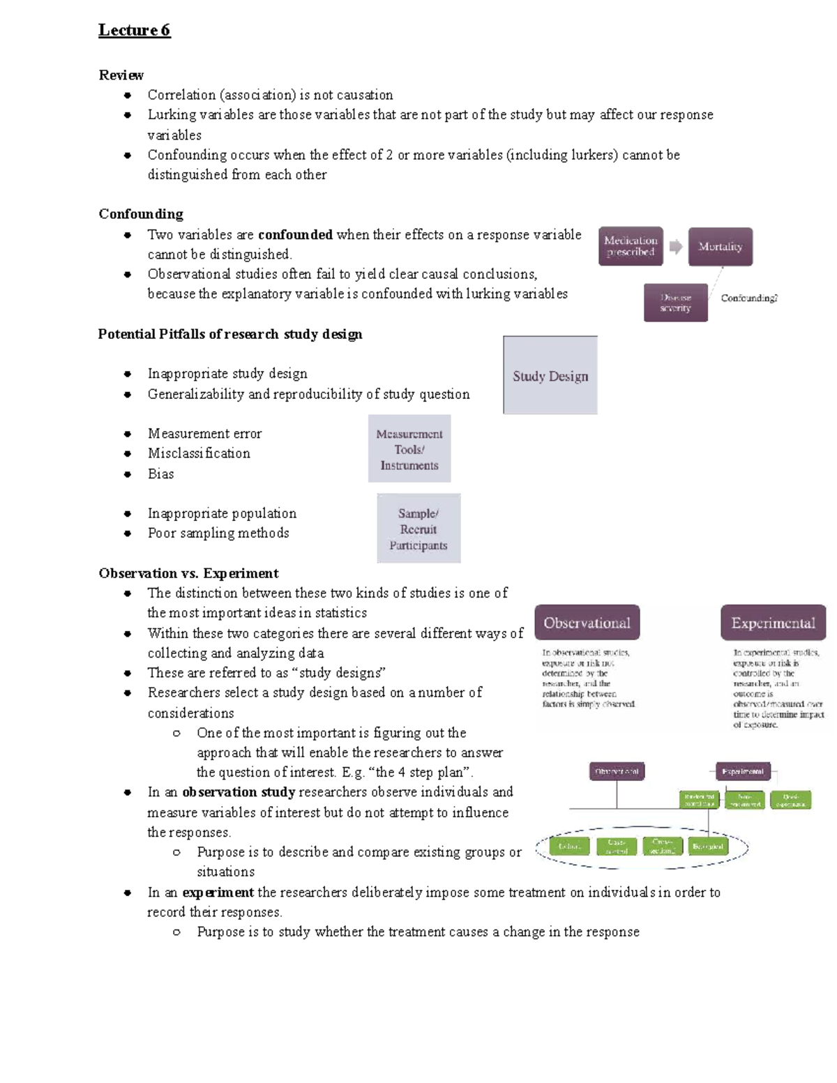 Statistical Research Methods: Observational Studies & Sampling Design ...
