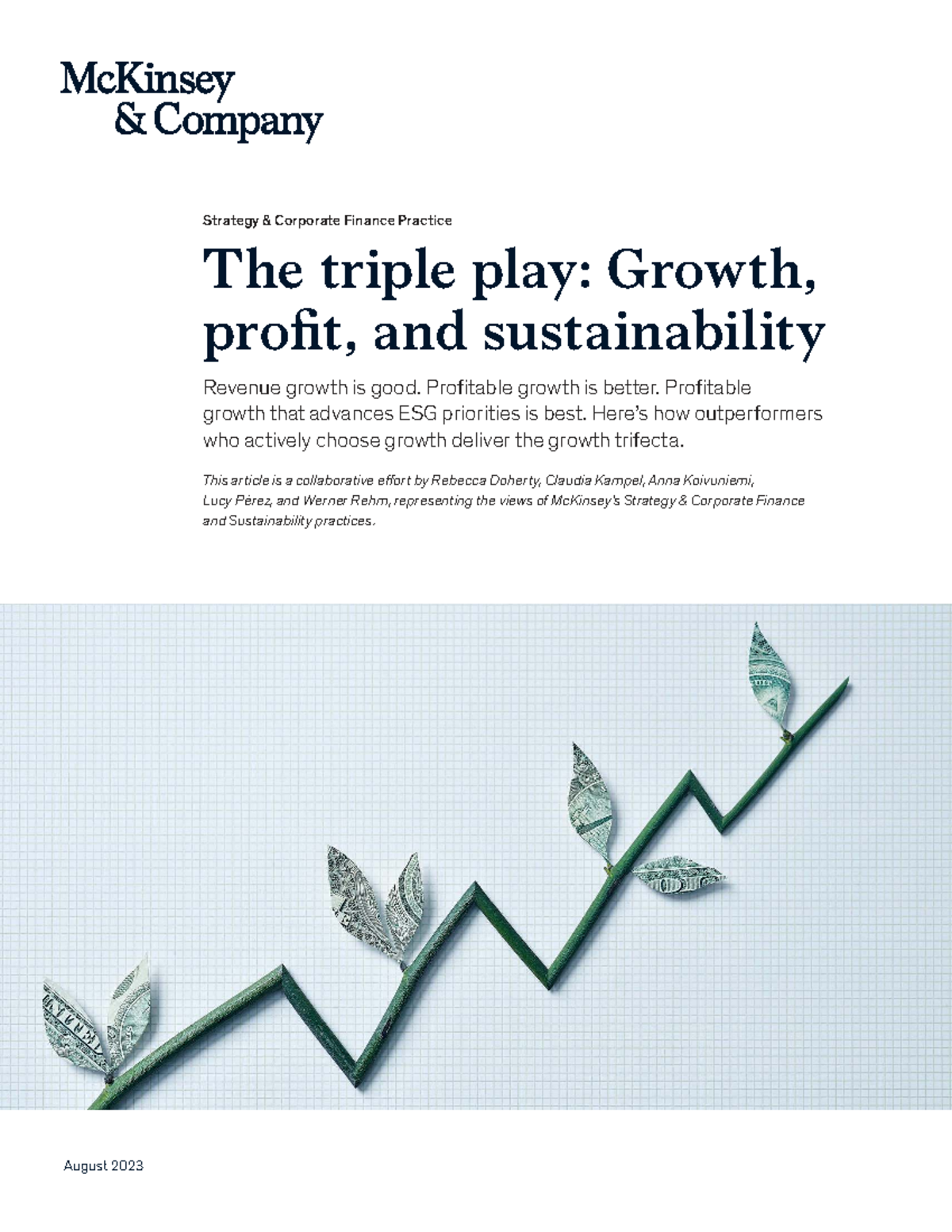 Strategy Corporate Finance: The Triple Play of Growth, Profit, and ...