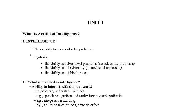 AI 101: Understanding Artificial Intelligence Concepts and Applications ...