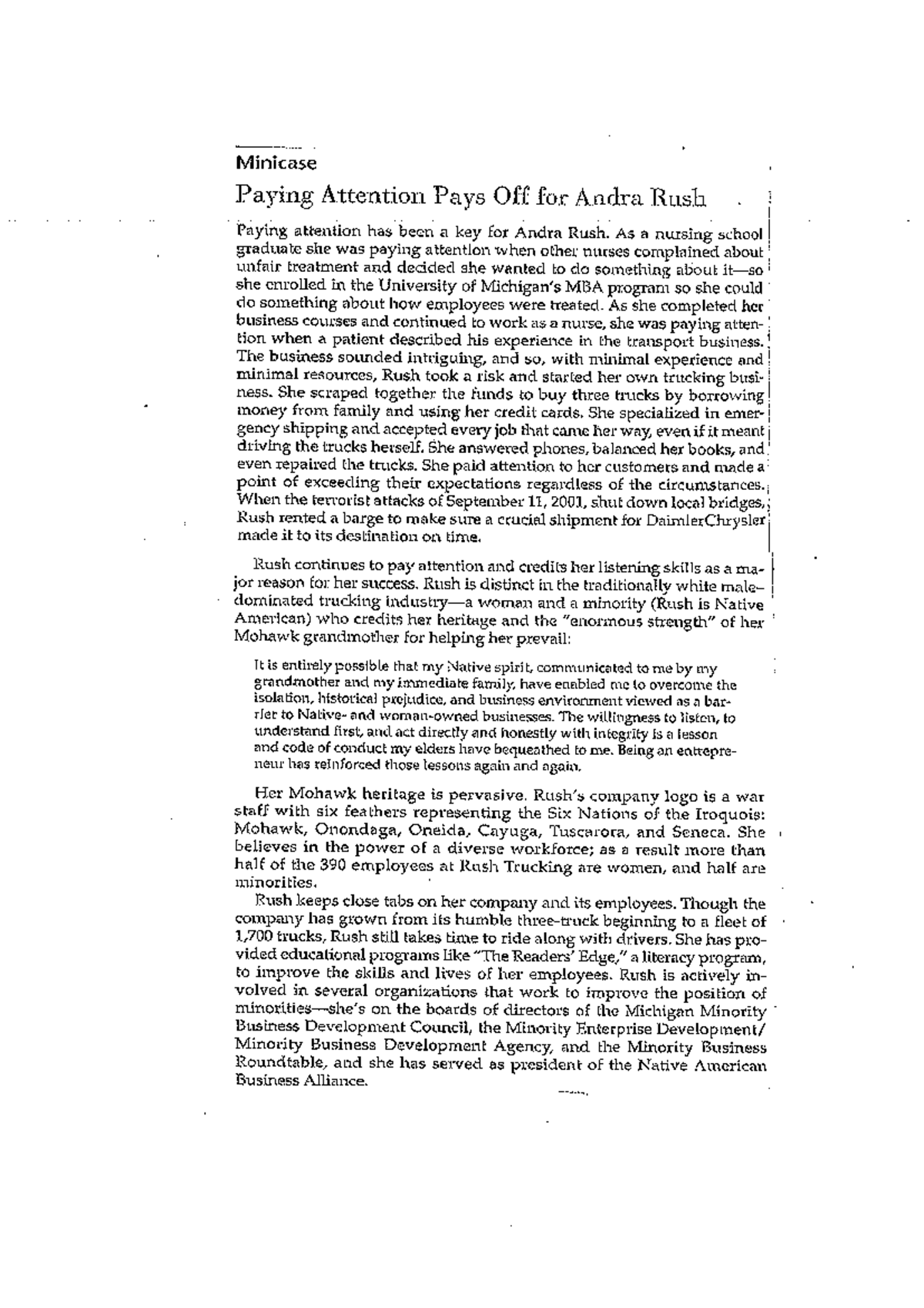 Case Study 1: Analyzing the Business Strategies of Andra Rush - Studocu