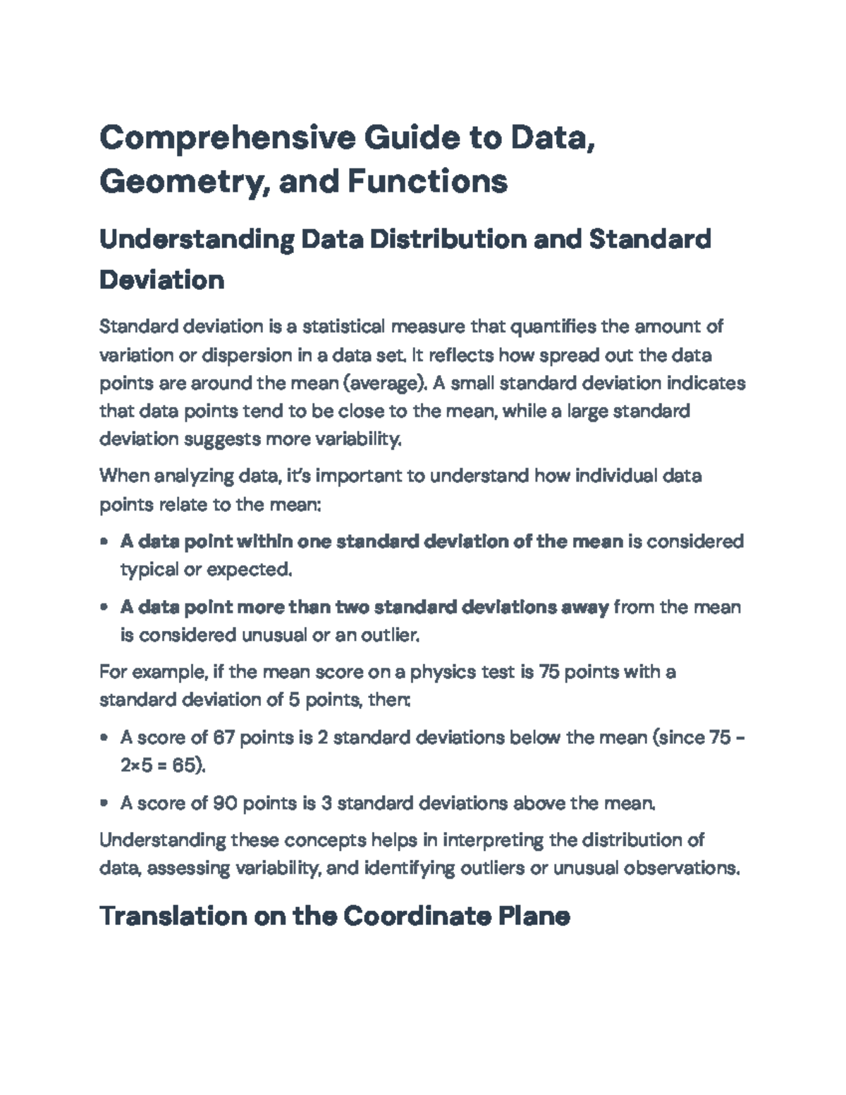 Comprehensive Guide to Rigid Transformations & Geometry Concepts (MATH ...