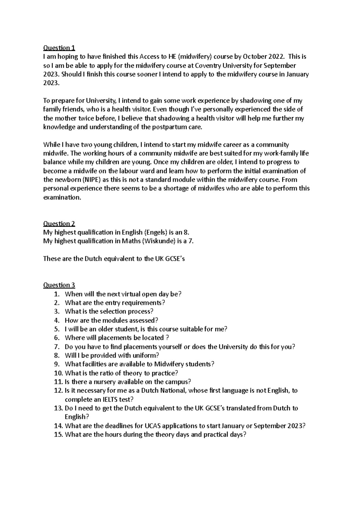 Assignment 1 - Unit 1 - Question 1 I am hoping to have finished this ...