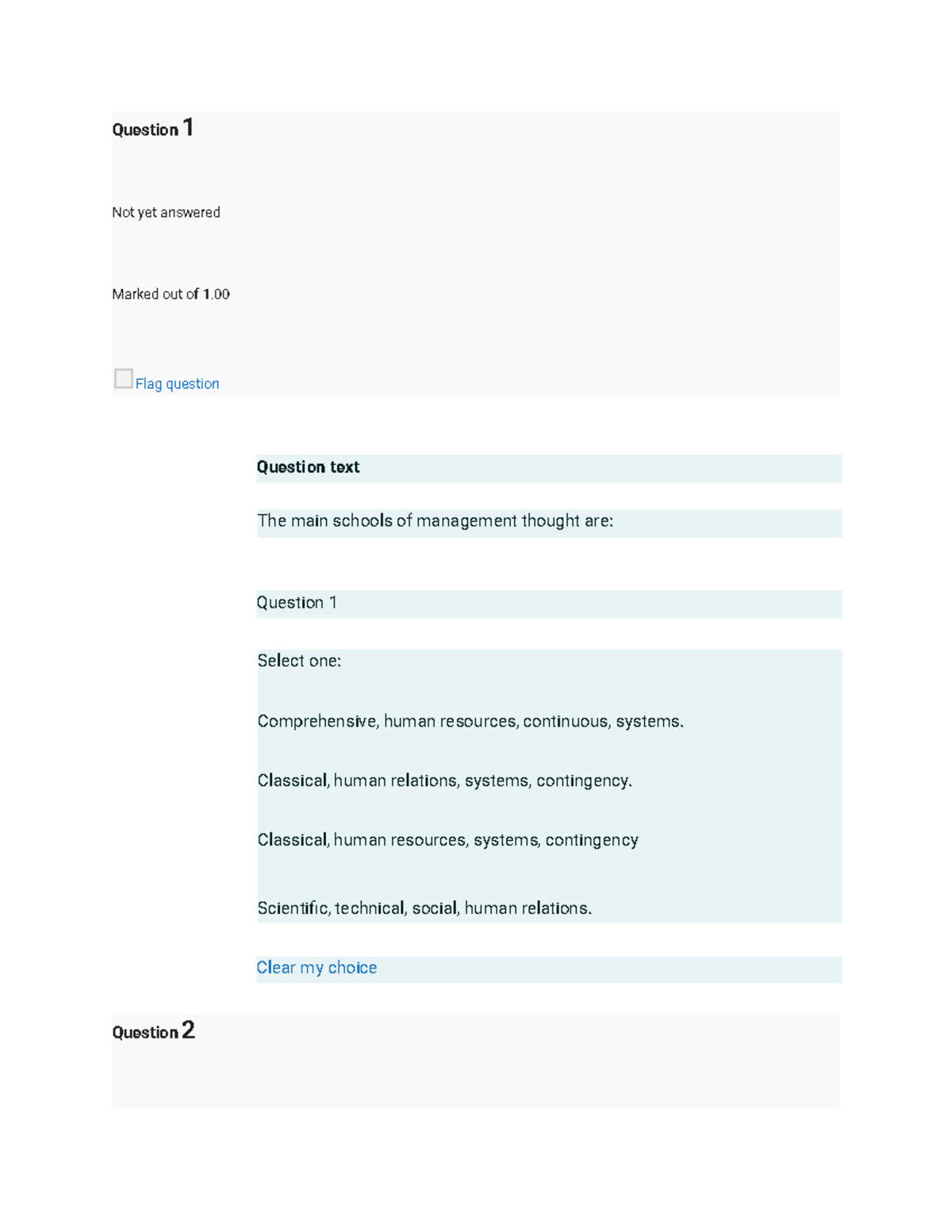 OAM 2122 REVIEWER - Question 1 Not yet answered Marked out of 1. Flag ...