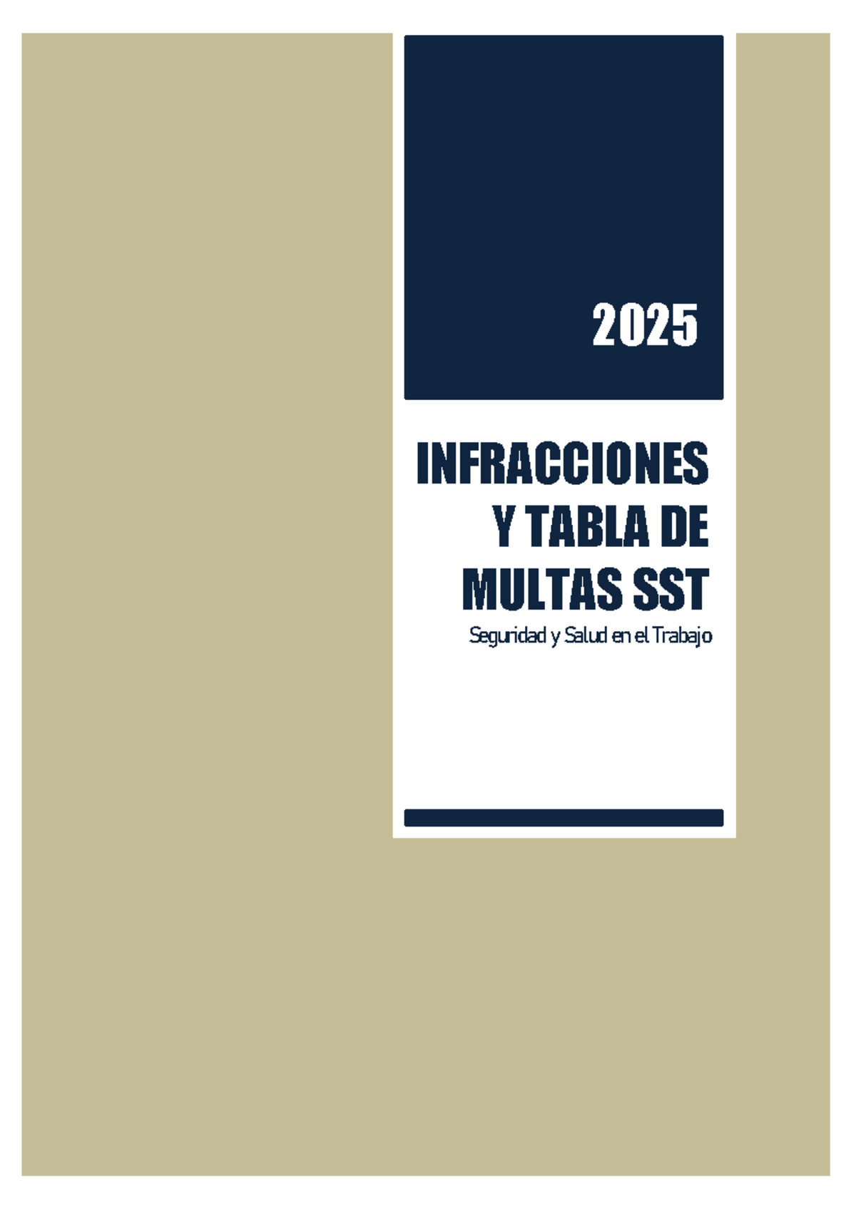 Infracciones y Tabla de Multas SST - Seguridad y Salud en el Trabajo - Studocu