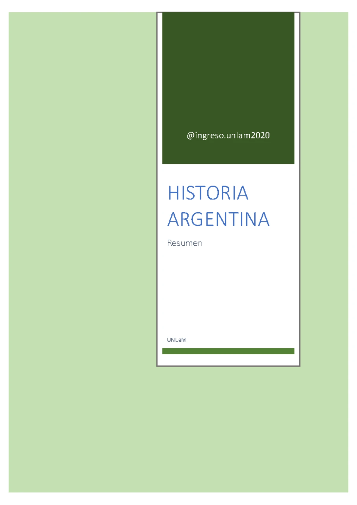 Línea de Tiempo: Historia Argentina desde 1810 hasta 2001 - Studocu