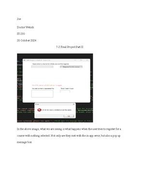 IT 230 Module Four Coding Discussion Instructions - Directions First ...