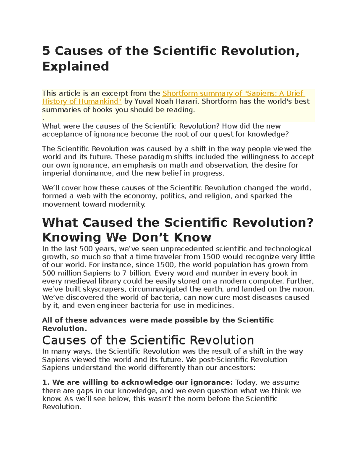 5 Causes of the Scientific Revolution - 5 Causes of the Scientific Revolution, Explained This ...