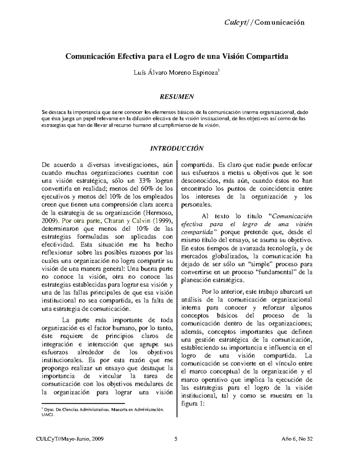 Comunicación Efectiva para Lograr una Visión Compartida - UACJ - Studocu